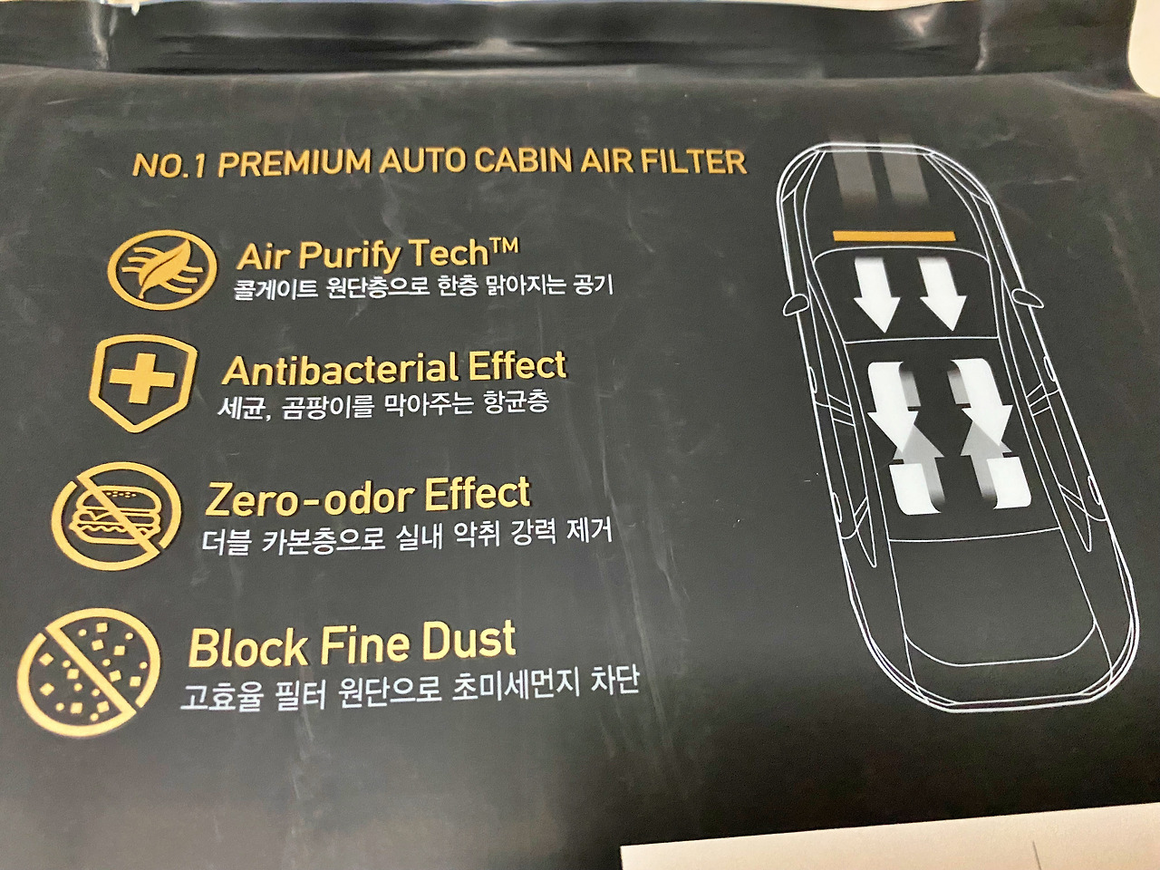 티스도리닷컴 삼각떼 불스원 프리미엄 공기청정 항균 활성탄 에어컨 필터 교체