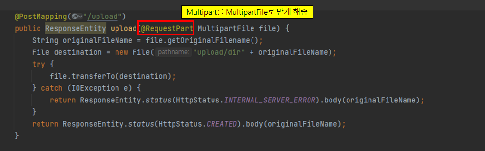 spring-boot-multipartfile-postman