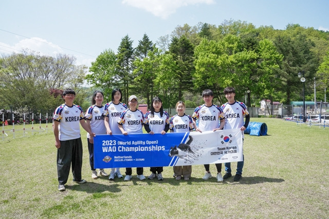 어질리티 한국 국가대표 11팀 2023 Wao 챔피언십 참가 세계 챔피언 도전
