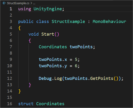 유니티25_C#15_구조체(Struct)