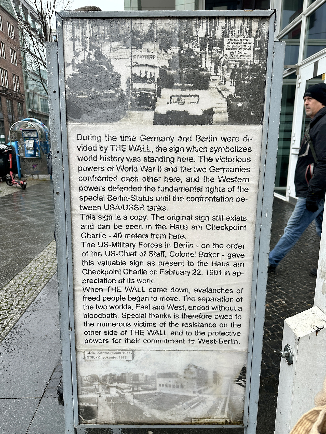 베를린 체크포인트 찰리 체크포인트 찰리 Der Checkpoint Charlie 냉전시대 랜드마크