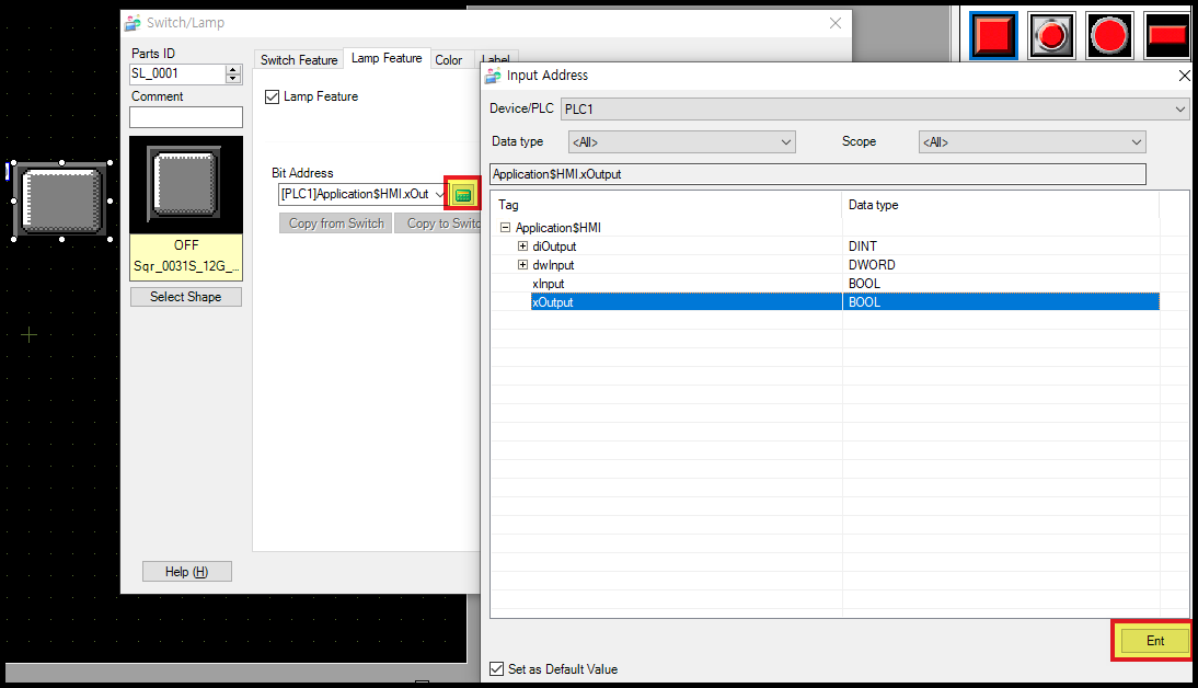 Codesys variable setting for Proface HMI