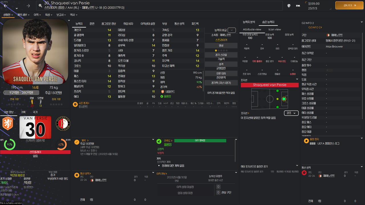 FM2024 [풋볼매니저 2024] : 유망주 원더키드 본좌 포지션 별 추천 선수 (2024년)