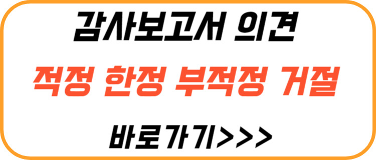 감사보고서 사업보고서 제출기한 연장공시 감사의견 종류 및 미제출