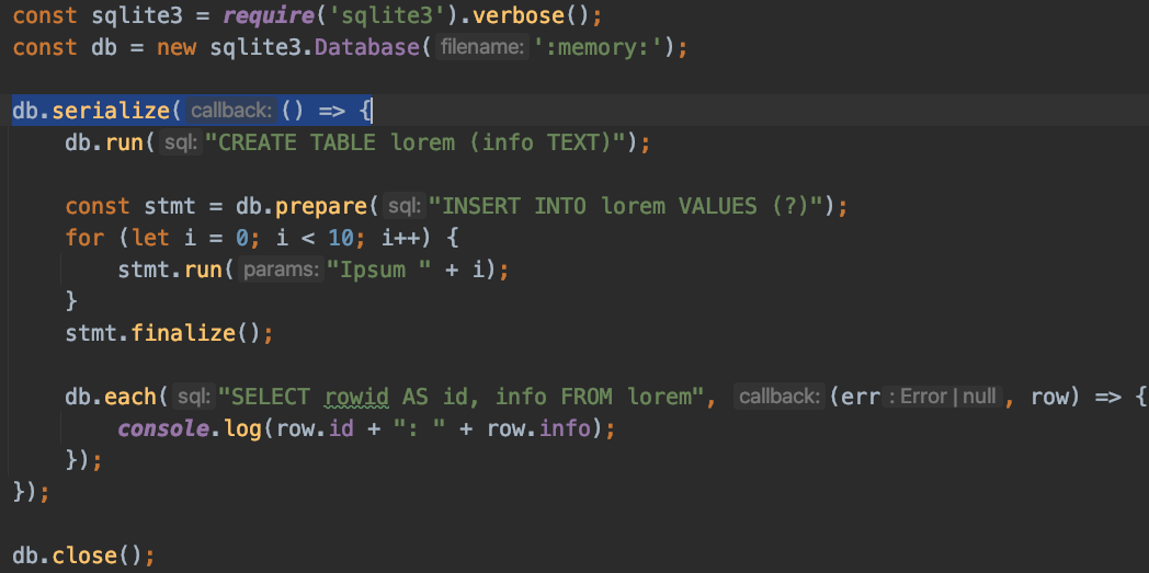 SQLite NodeJS 모듈 이용해서 CRUD 구현하기 # DBBrowser SQLite3