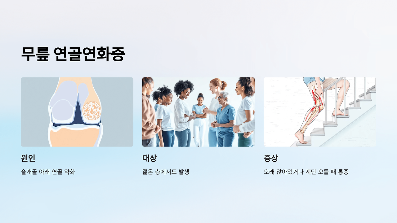 무릎 통증 원인 진료과 진단 치료 방법