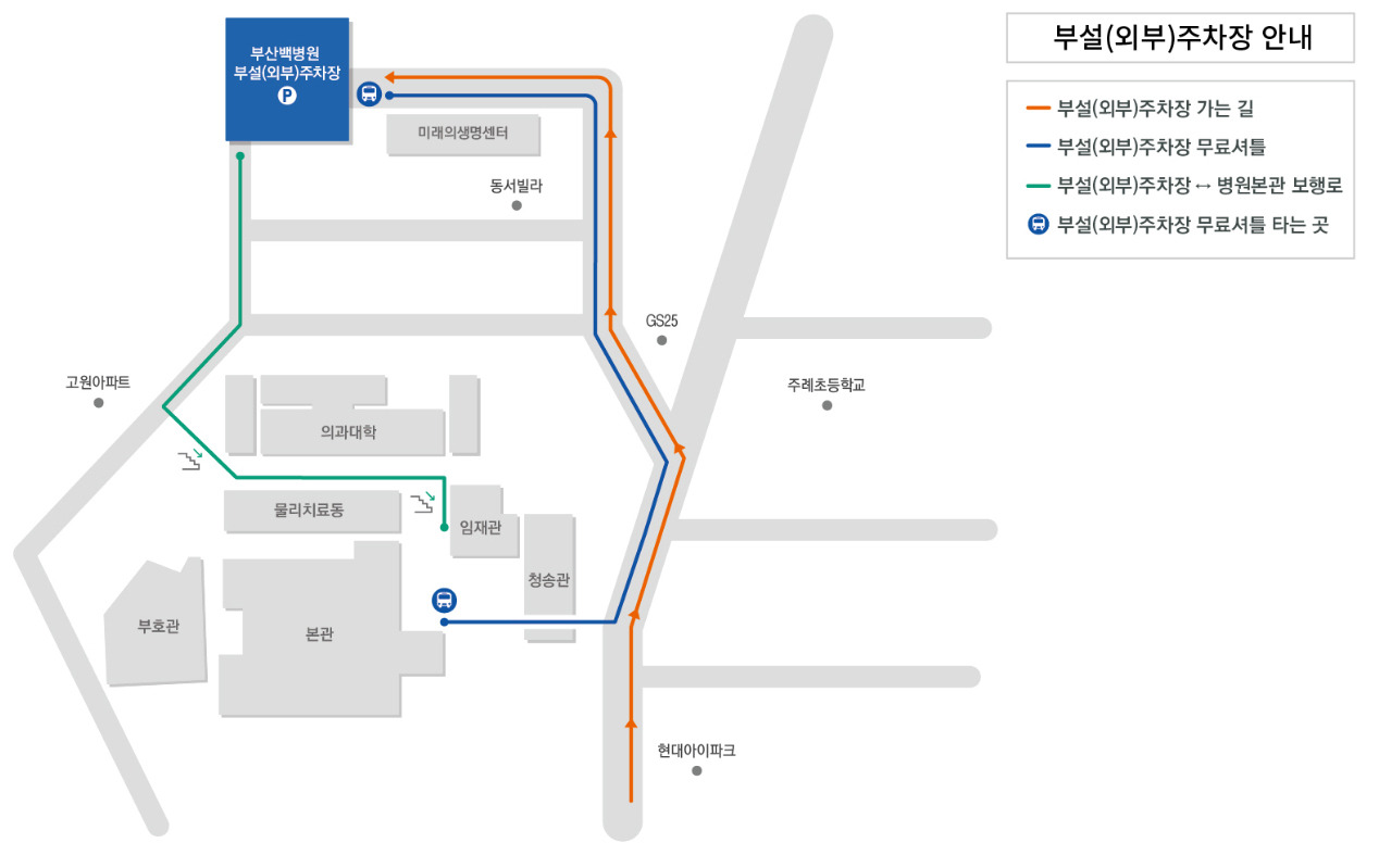 인제대학교 개금 백병원 진료예약 전화번호 및 주차장 주차요금