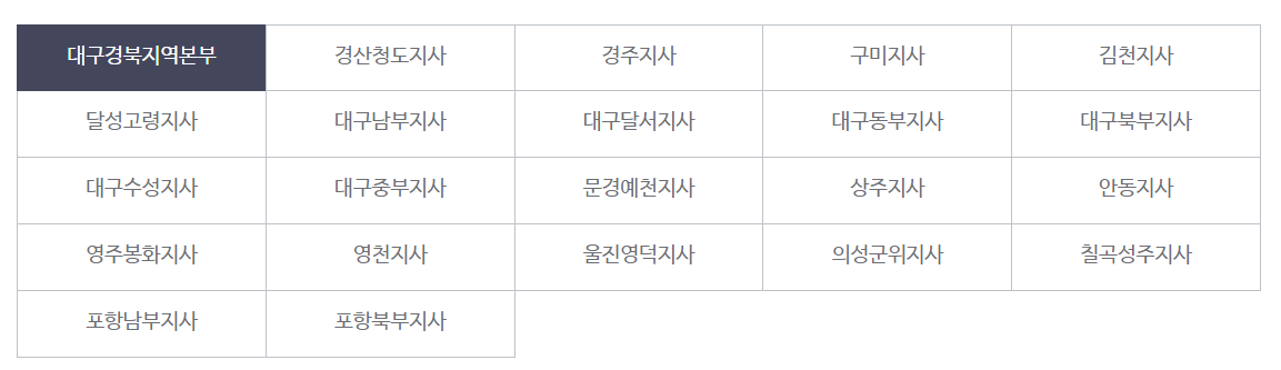 건강보험공단 칠곡성주지사 전화번호 및 팩스번호 건강가이드