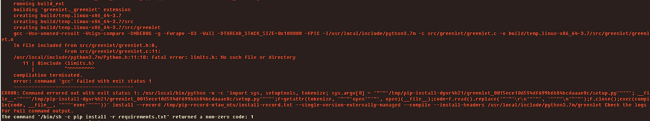python:3.7.10-alpine Failed building wheel for pycryptodome - Error ...