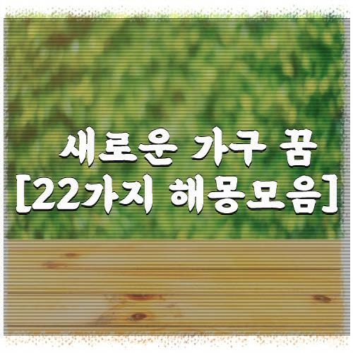 새로운 가구 꿈 22가지 해몽모음