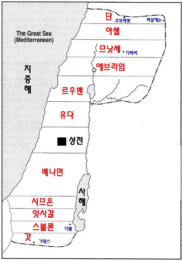 에스겔 48장 각 지파의 몫과 거룩한 땅 주님 사랑합니다