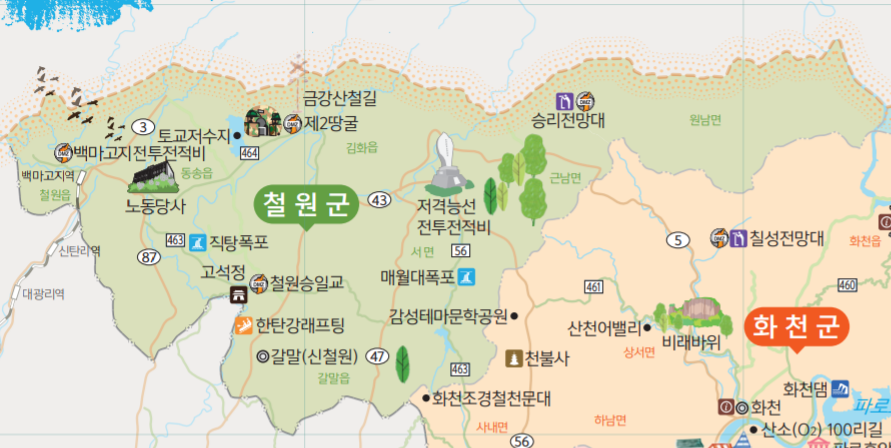 강원도 관광지도 보기 모든 관광지 확인하고 가세요