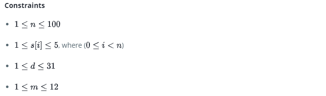 HackerRank 1달 과정 1주차 11번- Subarray Division 1 :: 고민보다 GO