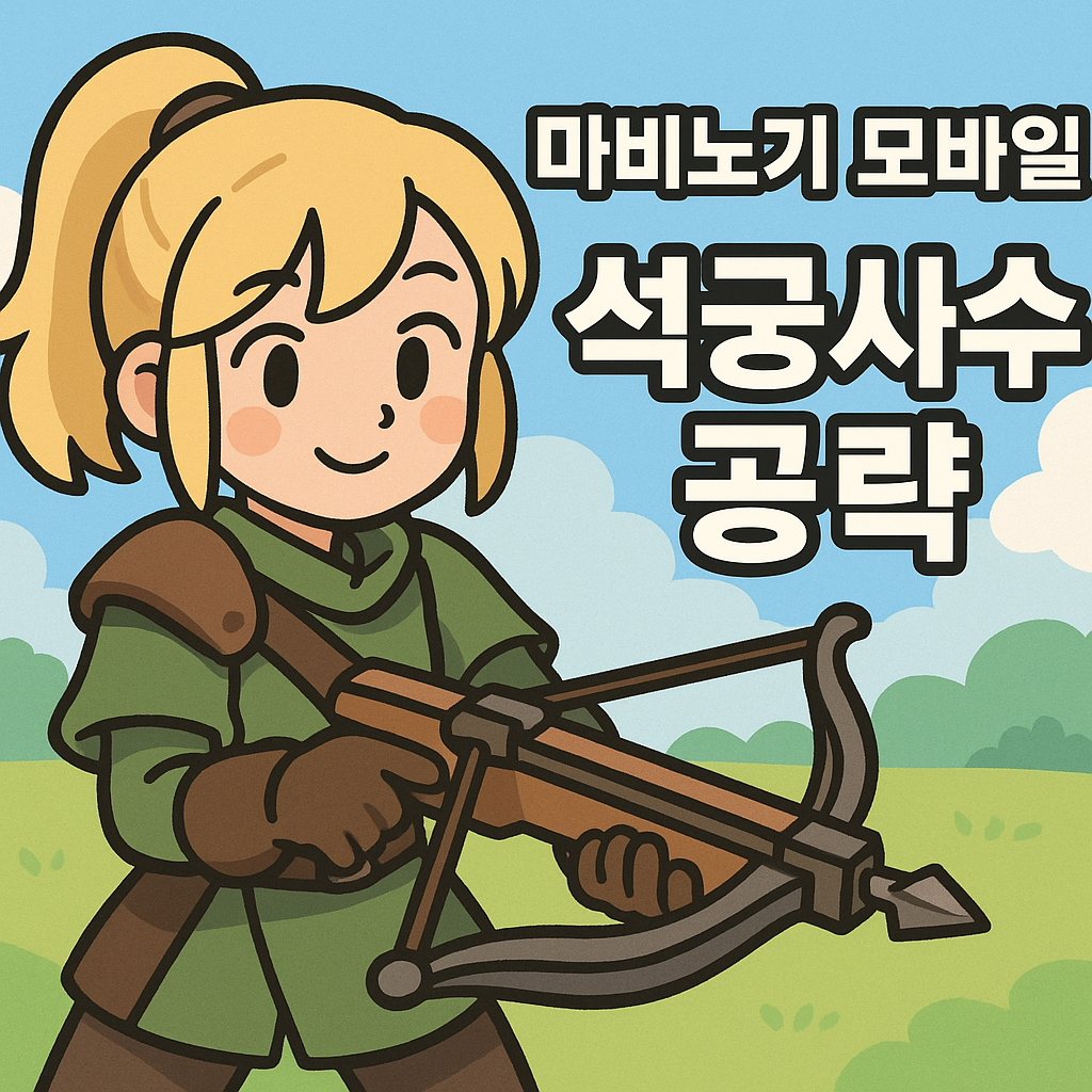 마비노기 모바일 석궁 사수 공략 스킬 및 룬 총정리