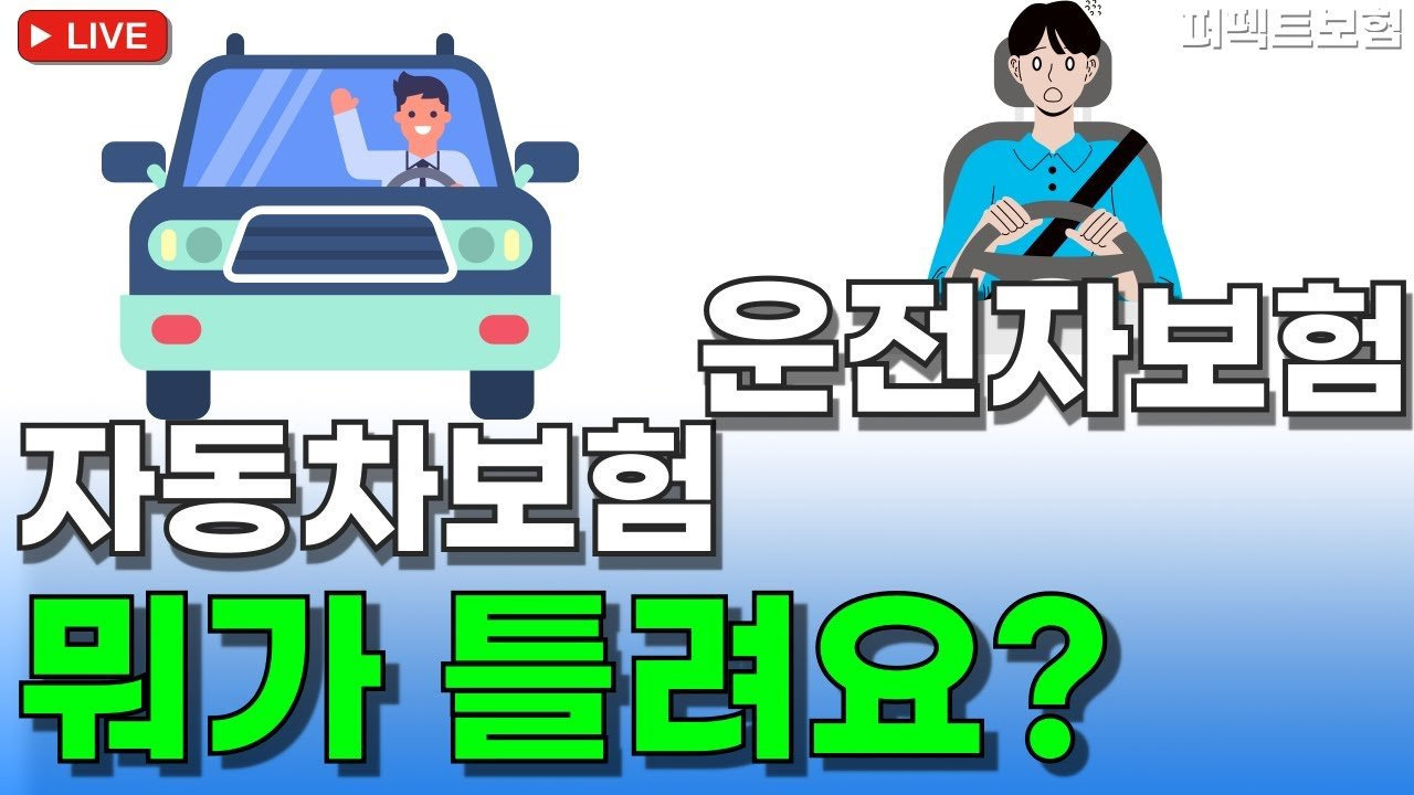 운전자보험과 자동차보험 헷갈리지 마세요 제대로 알면 수백만 원 아낄 수 있습니다
