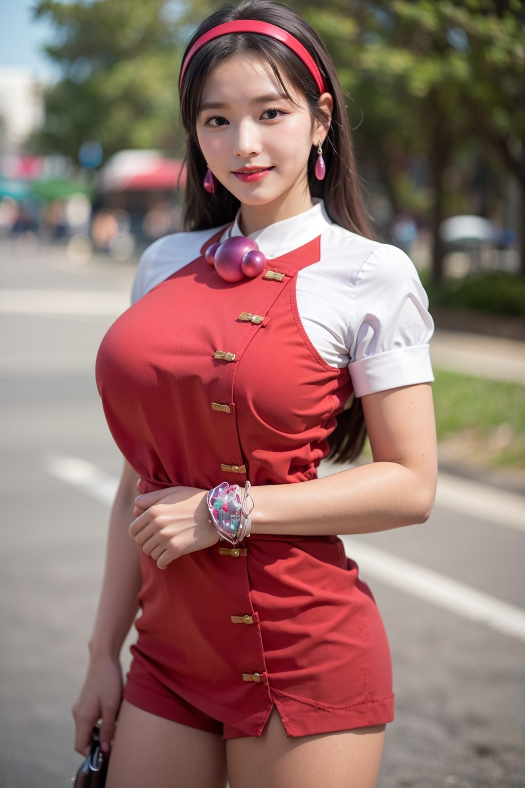 Ai로 생성한 킹오파 아사미야 아테나 실사풍 여자 생성하기 만들기