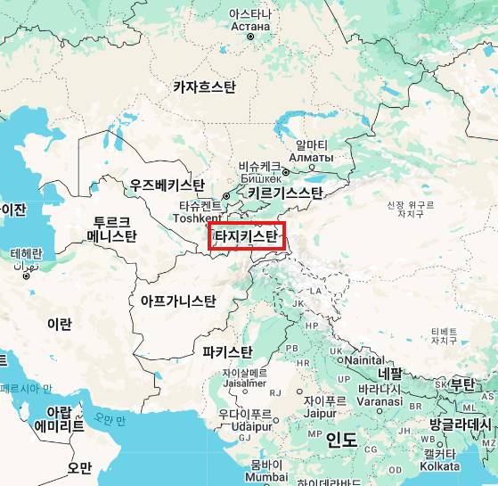 타지키스탄 국민소득 군사력 인구수 위치 순위 여행1인당 Gdp 국방력 지도 종교 관광