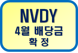 💰NVDY 4월 배당금 확정! 주가 흐름과 투자자 마음을 위로하는 한 마디 :: 세상의 모든 유익함