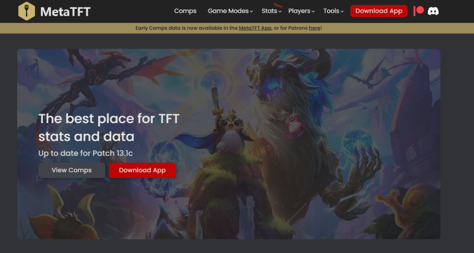 [팁] 롤토체스 유용한 공략 사이트, 추천사이트 [meta.tft, lol.qq, tactics.tool]