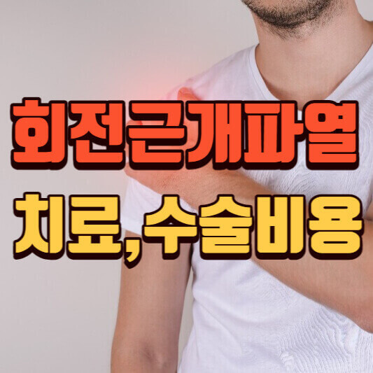 회전근개파열 치료 수술비용 Feat원인 증상