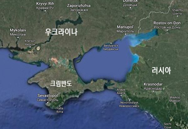 크림반도 놓고 ‘지도 갈등구글·애플의 지도 표기는 ‘사용자 맞춤형