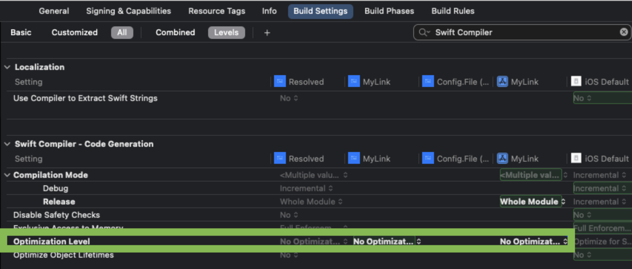 [Error 해결] SwiftUI Onone Swift optimization level to use previews