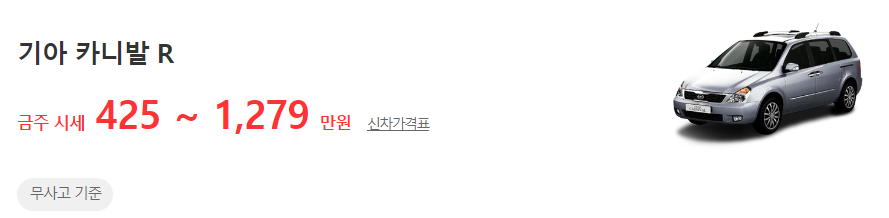 카니발 중고차 가격 시세 10~23년식 7인승 9인승 중고차 시세표 자동차보험 비교 사이트