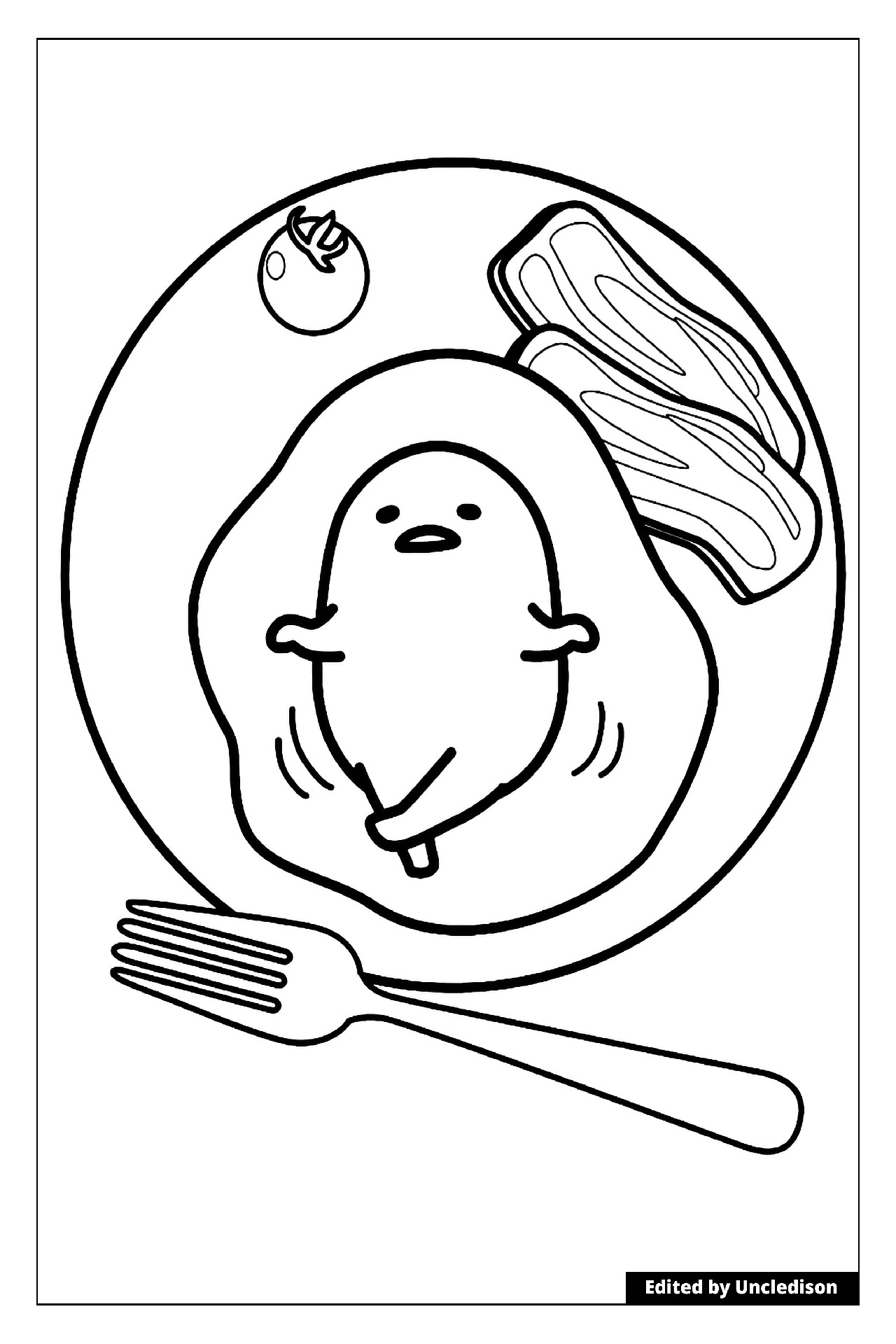 구데타마 색칠공부 산리오 무료 Pdf도안