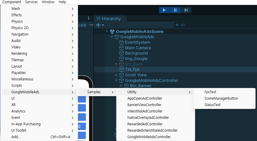 기술수련소 | [AddComponentMenu("...")] 의 기능.