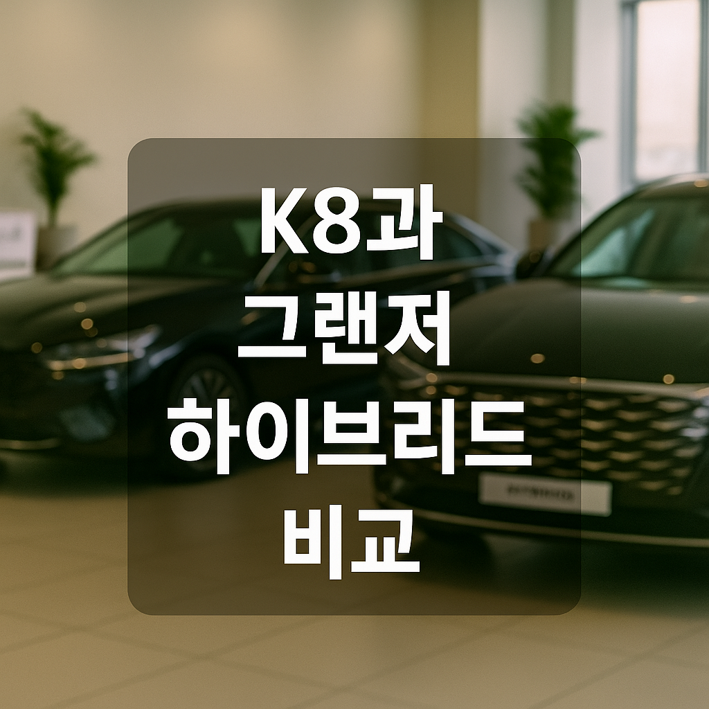 K8 VS 그랜저 하이브리드 차이점 비교 분석, 어떤차가 더 나을까?
