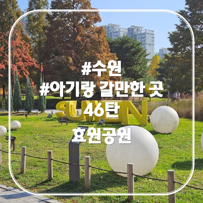 수원 피크닉하기 좋은 아기랑 가볼만한 곳 단풍명소로도 손꼽힘