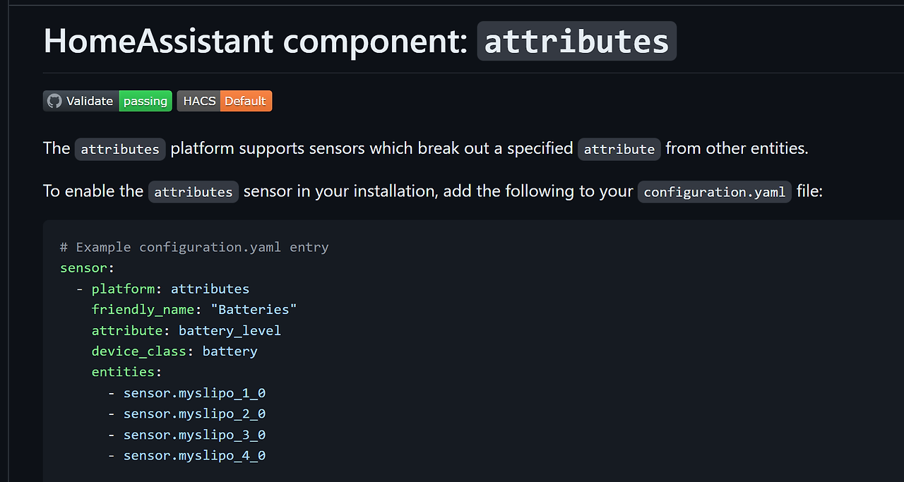 Home Assistant 모든 센서 속성(Attribute) 저장 및 자동화 재사용 방법