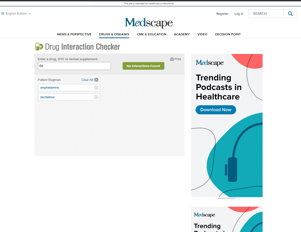 같이 먹으면 안되는 약은? 약물 상호작용 검색 사이트에서!