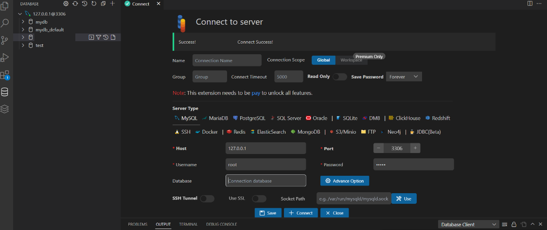 VSCode MySQL Extension 설치 및 Query 실행하는 방법