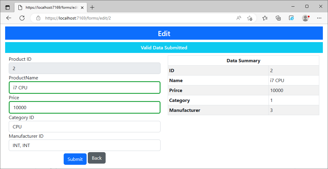 ASP.NET Core - [Blazor] 5. Blazor Form과 Data — CLIEL LAB