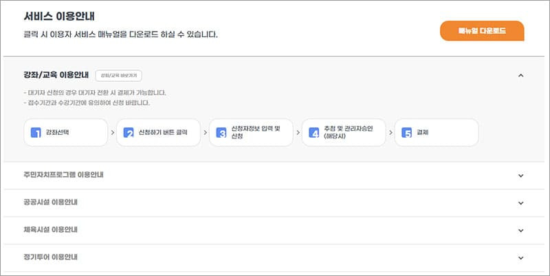 화성시 통합예약시스템 신청 방법 (yeyak.hscity.go.kr)