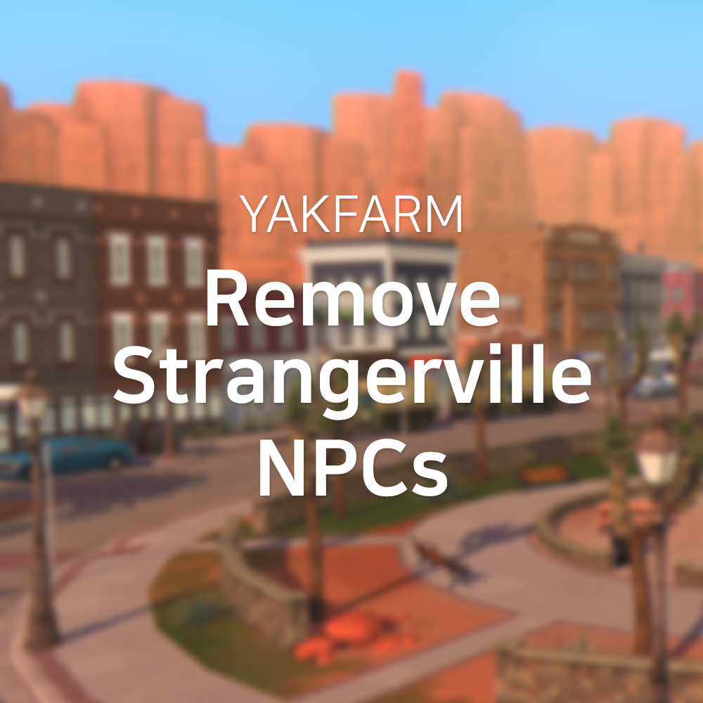SIMS 4 No StrangerVille NPC in Bar and Library