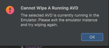 [Flutter] 안드로이드 스튜디오 AVD 에뮬레이터 실행 오류 - Android Virtual Device Error launching application on sdk ...