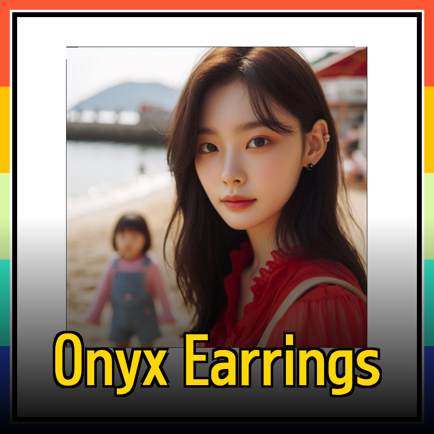 14k 천연 오닉스 귀걸이 겸용 피어싱 내돈내산 솔직 후기 And 스타일링 팁