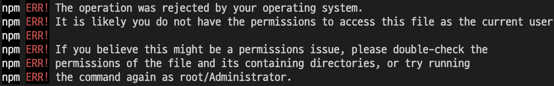 [React] yarn 설치 오류 및 해결방법