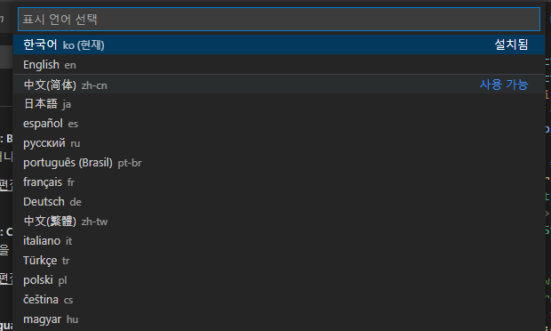 [VS Code] VS 코드(VS Code) 한글 설정