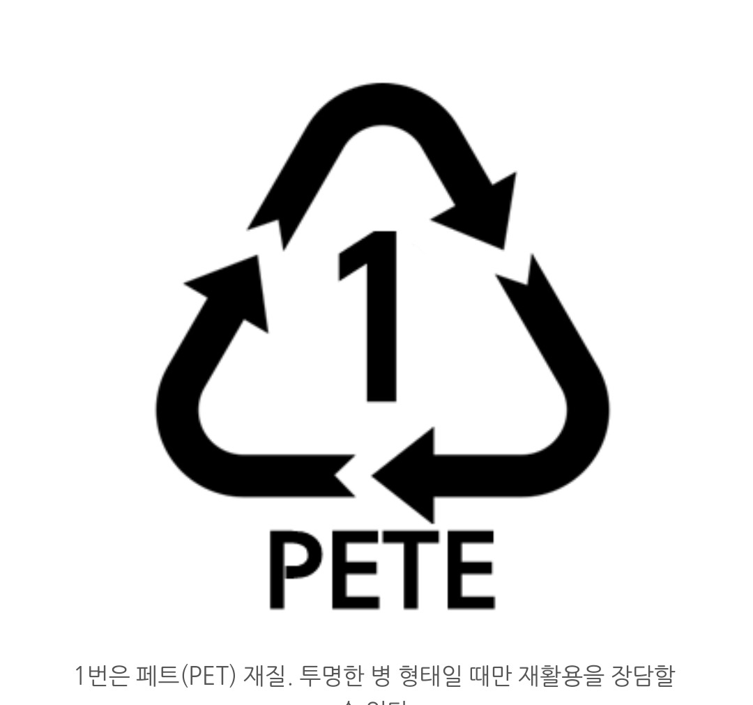 ★플라스틱 용기 리사이클링 숫자 안전점검방법★