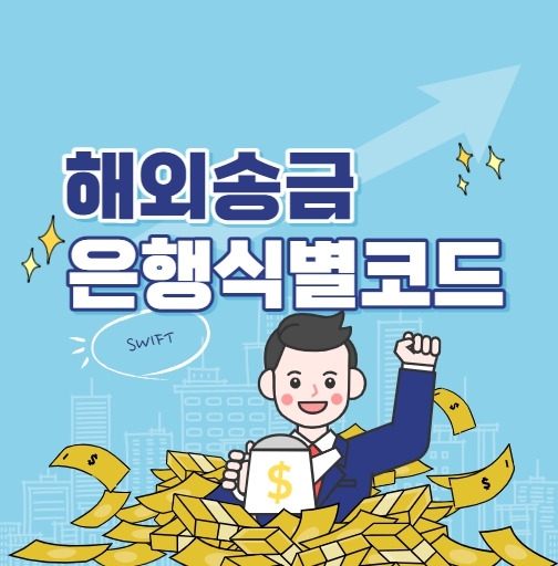 Swift 은행 식별 코드bic 총정리 하나우리신한외환농협 등