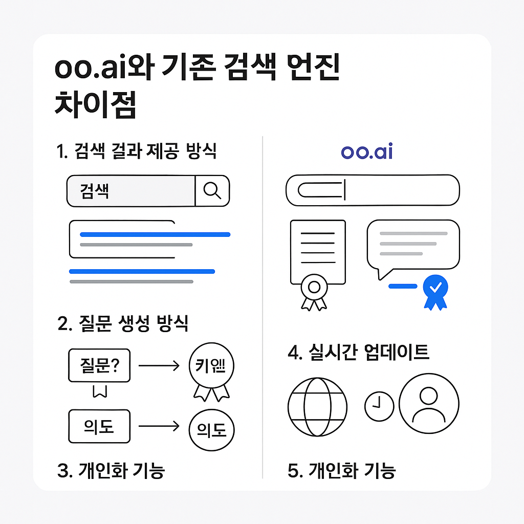 Ooai 차세대 Ai 검색의 혁신 기존 검색 엔진과의 차이점은