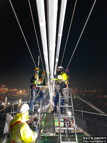 차낙칼레 교량 Main Cable 가설 1 (2021.02)