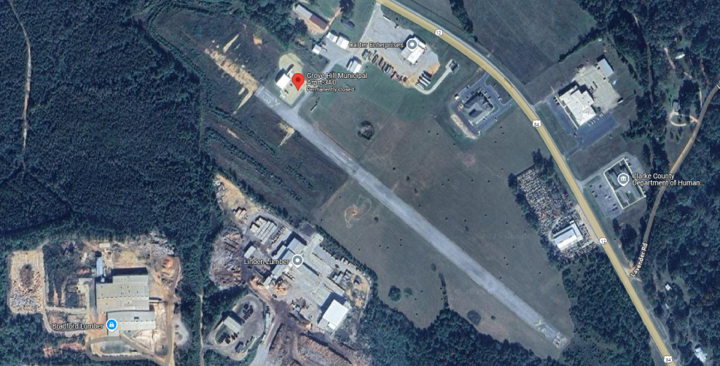 Grove Hill Municipal Airport in Alabama State in USA