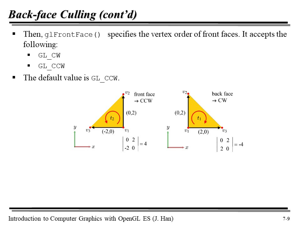 [OpenGL ES] 7강 : 래스터라이저(Rasterizer), Clipping, Back-face culling