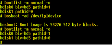 [AIX] Mirroring된 rootvg disk를 교체하는 방법