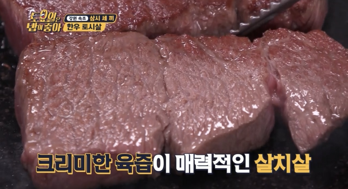 토요일은 밥이 좋아 토밥즈 속초 한우 토시살 차돌박이 살치살 된장찌개 맛집 어디 속초6미 35년 경력 한우맛집 식당 위치 정보 39회
