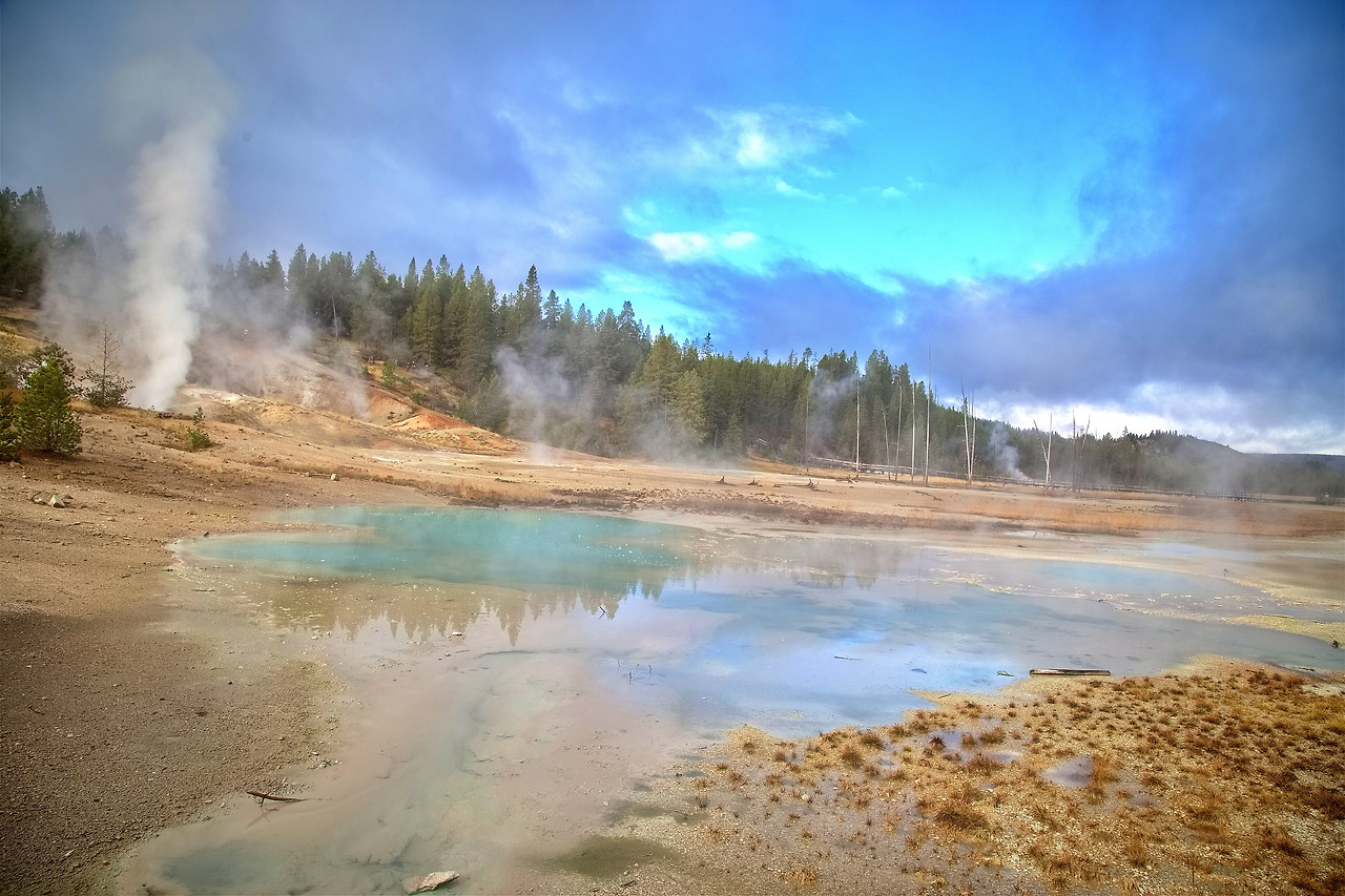 Yellowstone 국립공원의 Norris Geyser